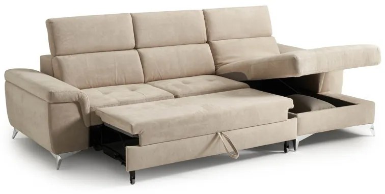 Pregio Italia sofa&relax Rozkládací pohovky Bright Provedení: 2 místná rozkládací + rohové ukončení, Vzorník látek: tekno fibra 04 hazelnut