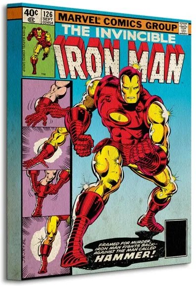 Obraz na plátně Marvel Iron Man (Hammer) 30x40cm WDC92201