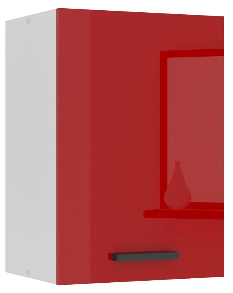 Kuchyňská skříňka Belini Premium Full Version horní 40 cm červený lesk