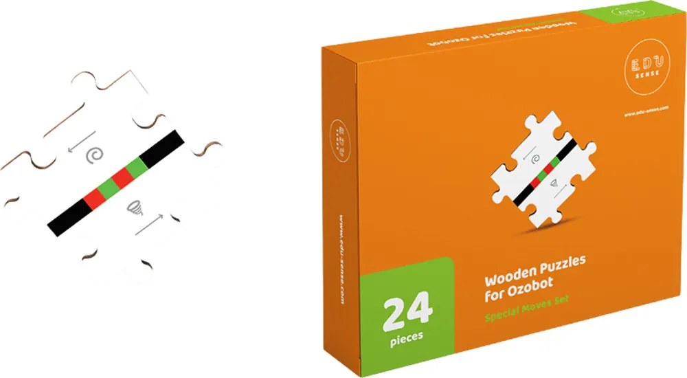 Dřevěné puzzle pro Ozobot - Special Moves Set