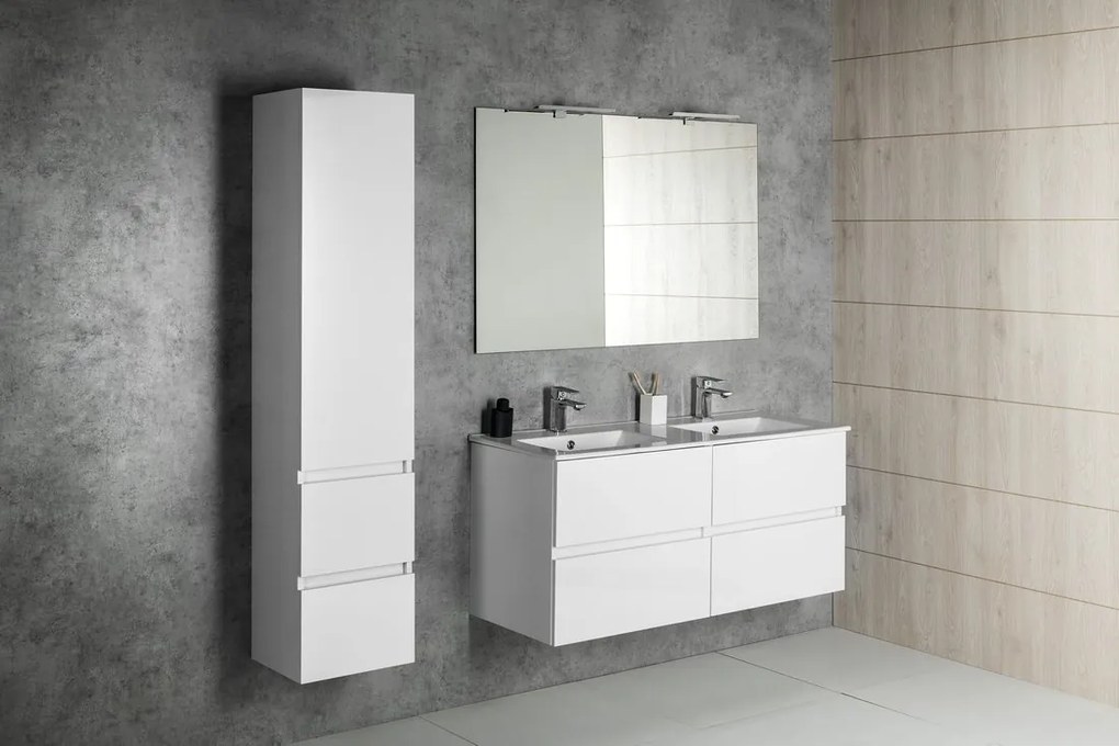 Aqualine Aqualine, PANEDA umyvadlová skříňka 74,5x55x45,2cm, bílá, PN275