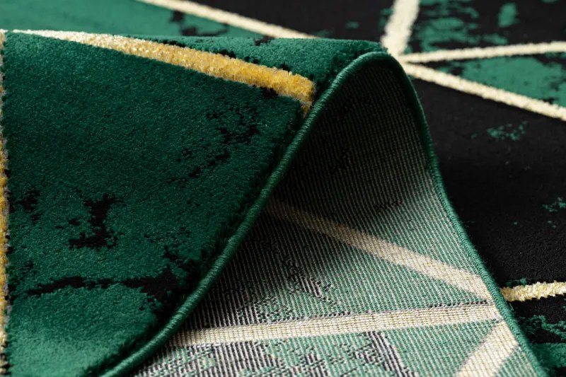 Dywany Łuszczów, Kusový koberec Emerald 1020 green and gold, 140x190, zelená, kancelář