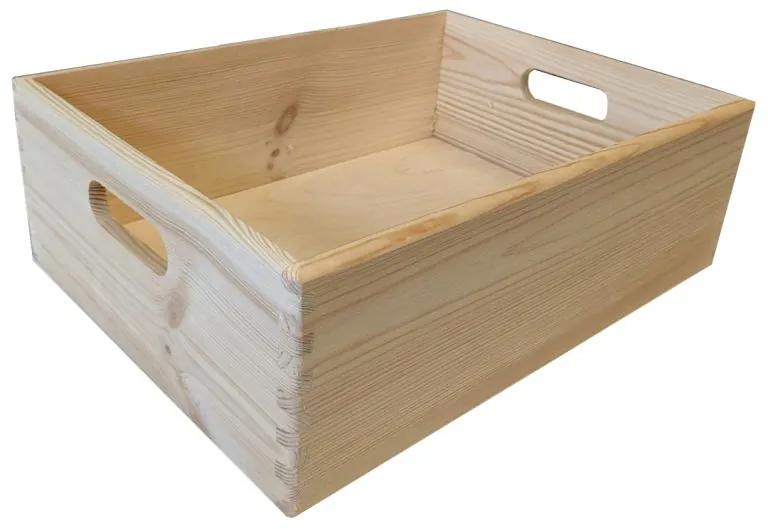 91435 Dřevěný univerzální box, 40 x 30 x 13 cm