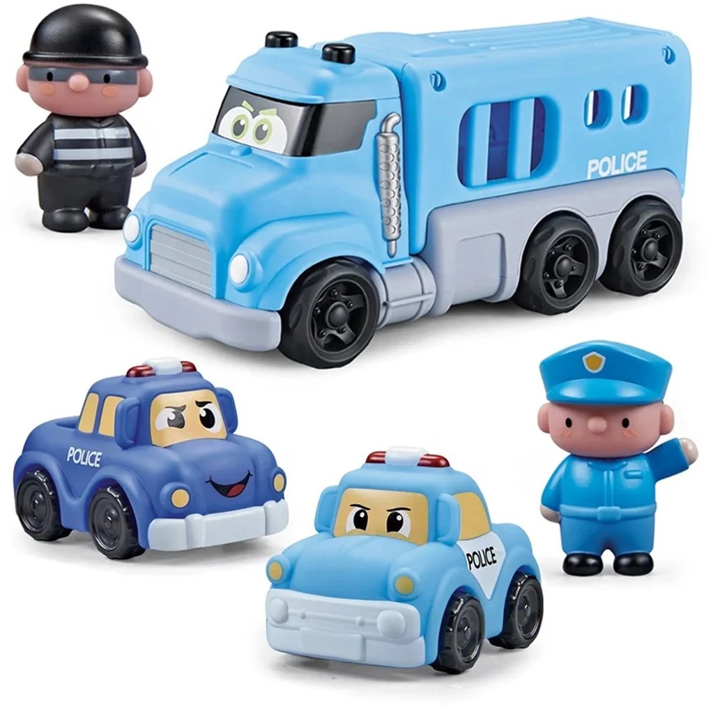 Bavytoy policejní truck s autíčky