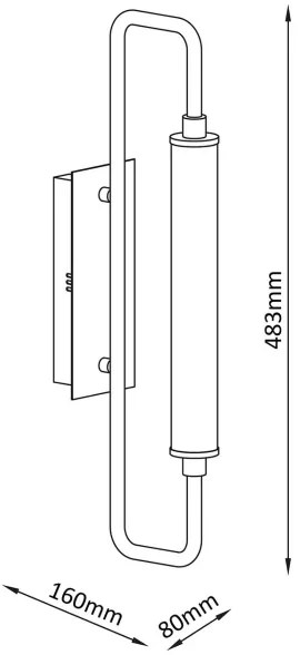 LED Nástěnné svítidlo FELICJA LED/10W/230V 4000K černá