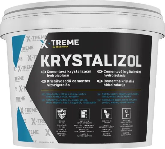 Výrobce: DEBBEX by Den Braven DEBBEX by Den Braven CH0330 Cementová krystalizační hydroizolace Krystalizol 5 kg kbelík šedá
