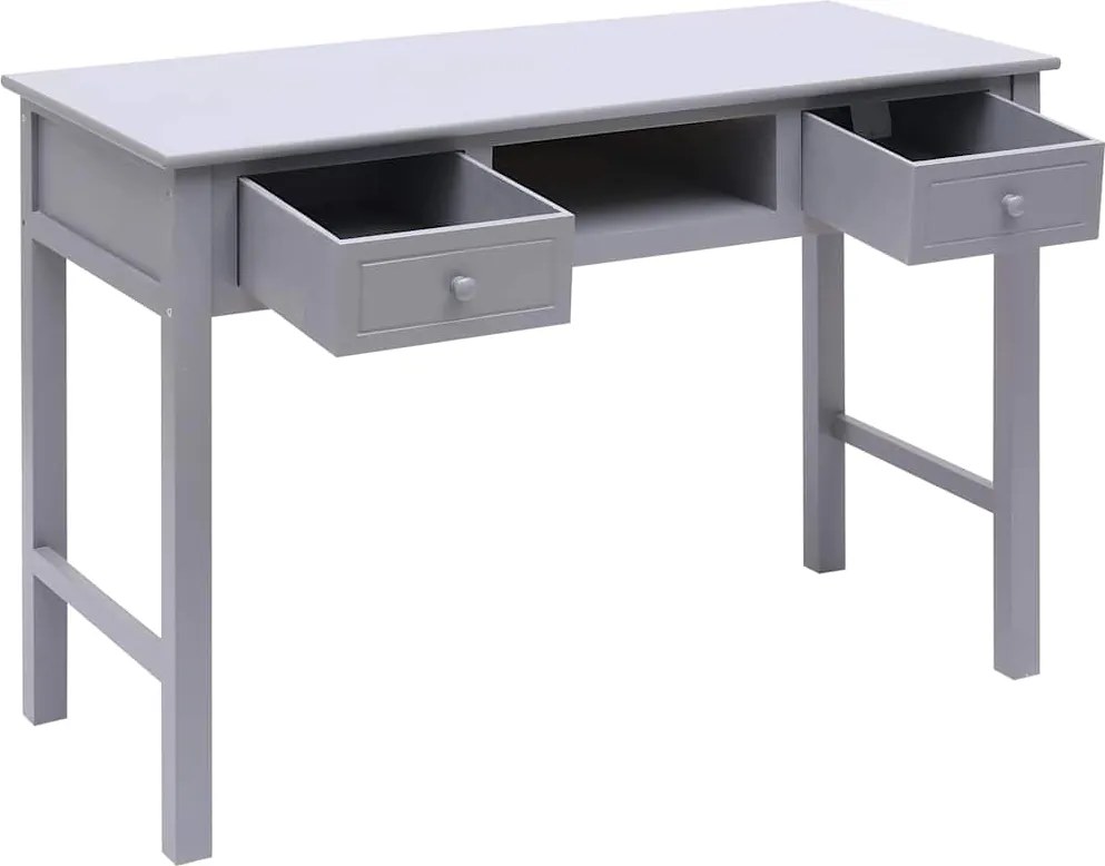 Psací stůl šedý 110 x 45 x 76 cm dřevo 284156