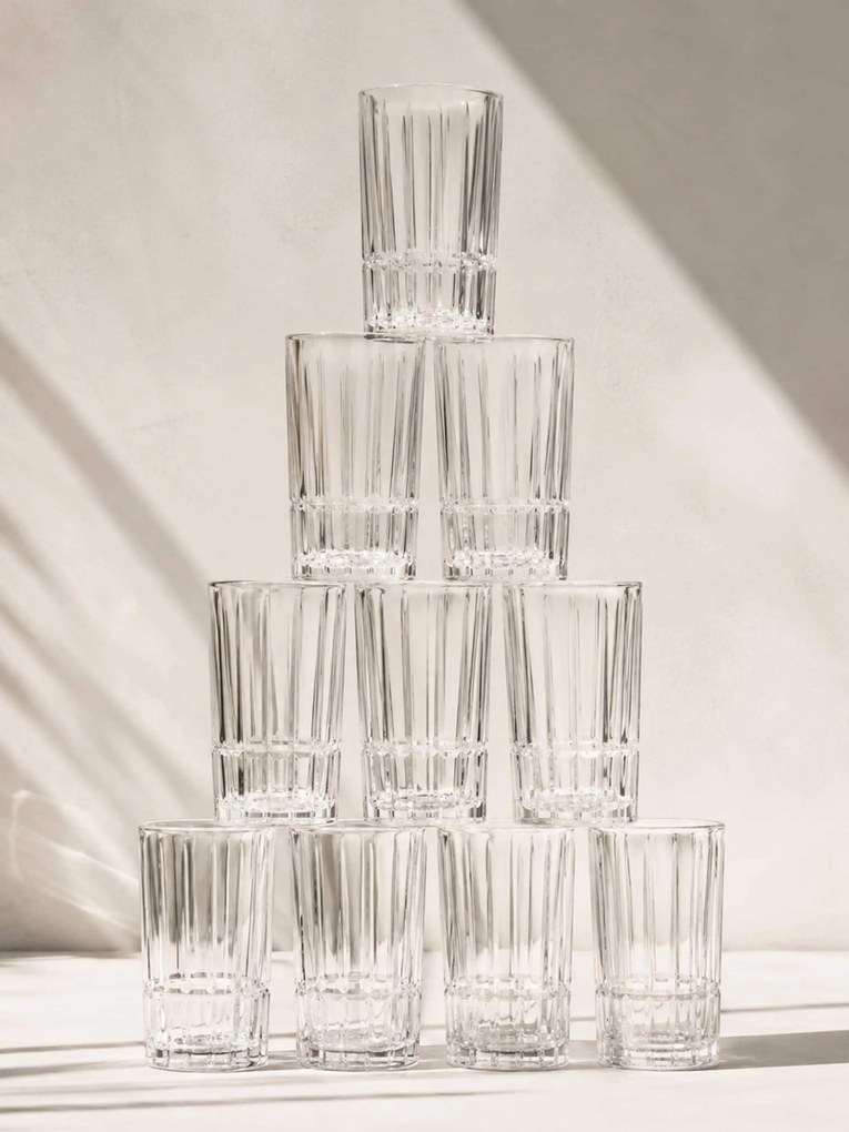 Sinsay - Sklenice s reliéfním vzorem 4 pack - clear