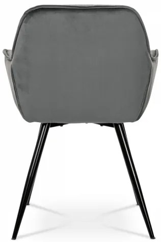 Jídelní židle šedá sametová DCH-421 GREY4