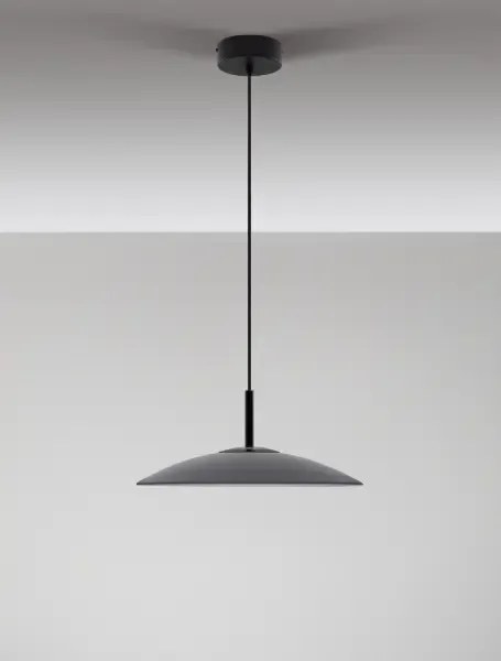 LED černo-kouřový designový lustr Polifemo 140
