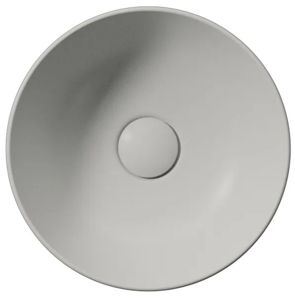GSI PURA keramické umyvadlo na desku, průměr 32cm, cenere mat 885417