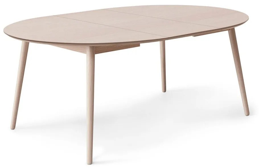 Kulatý rozkládací jídelní stůl s přídavnou deskou v dekoru dubu ø 135 cm Meza – Hammel Furniture