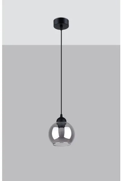 Sollux SL.1141 - Lustr na lanku ALINO 1xE27/60W/230V černá