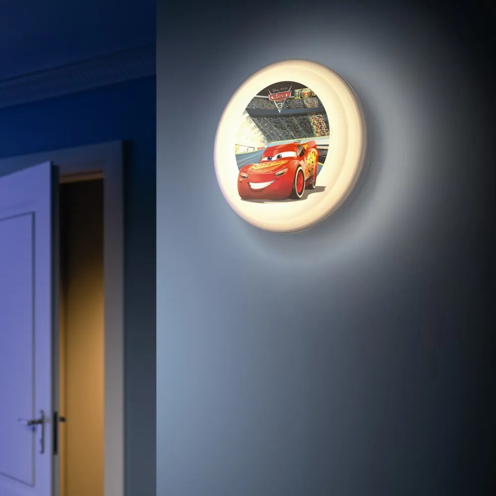 LED Dětské stropní/ nástěnné svítidlo Philips Disney Cars 71884/32/P0 červené 2700K