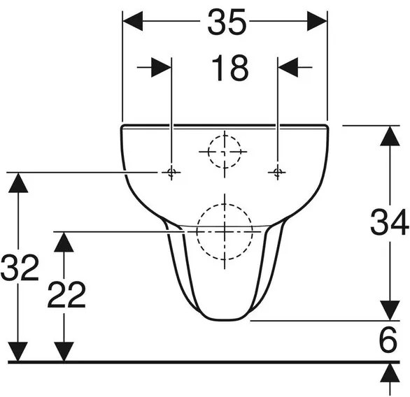 Geberit Smyle Závěsné WC Rimfree 500.210.01.1