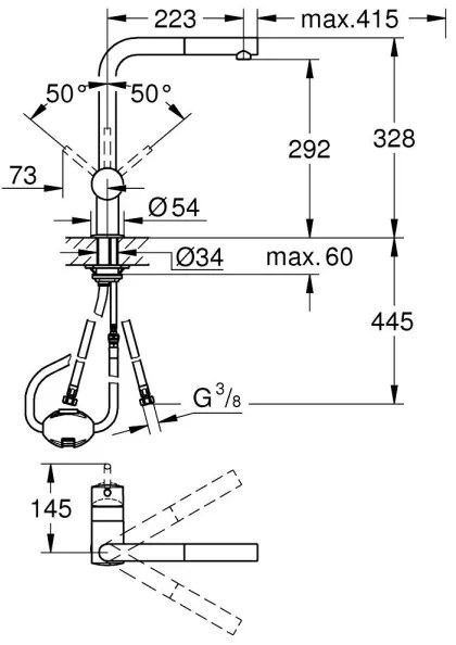 GROHE 32168DC0 - Dřezová baterie A nerez