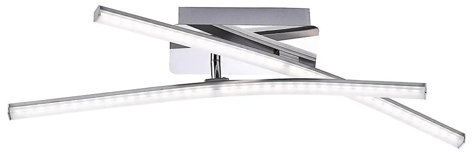 Leuchten Direkt | Leuchten Direkt 11270-55 - LED Přisazený lustr SIMON 2xLED/5W/230V matný chrom | W2338