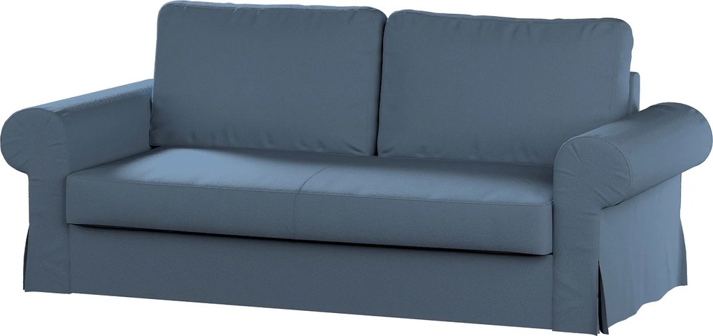 Potah na pohovku IKEA Backabro,  3-místná, rozkládací barva modrá látka pletený vzor