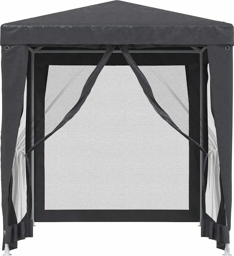 Party stan se 4 síťovanými bočnicemi antracitový 2 x 2 m HDPE 319219
