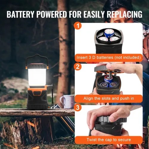 LED kempingová lucerna na baterie Vše v jednom pro výjimečný zážitek