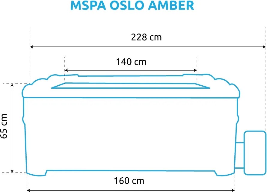 Marimex | Vířivý bazén MSPA Oslo Amber F-AM063W | 11400284