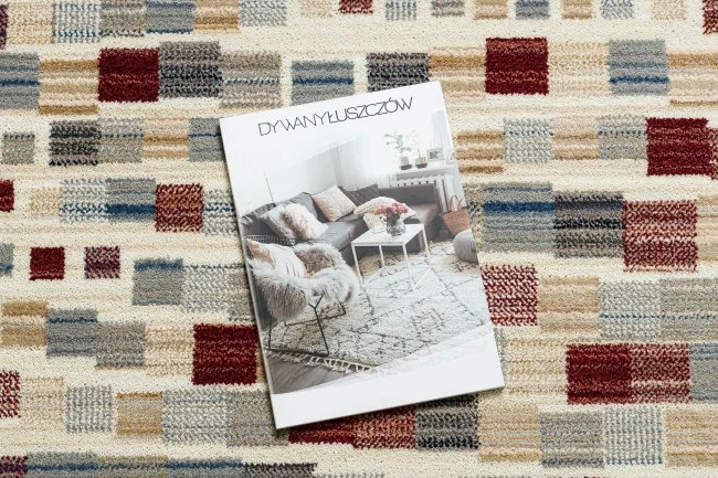 Koberec KILIM 7950/52933 geometrický šedý / béžový