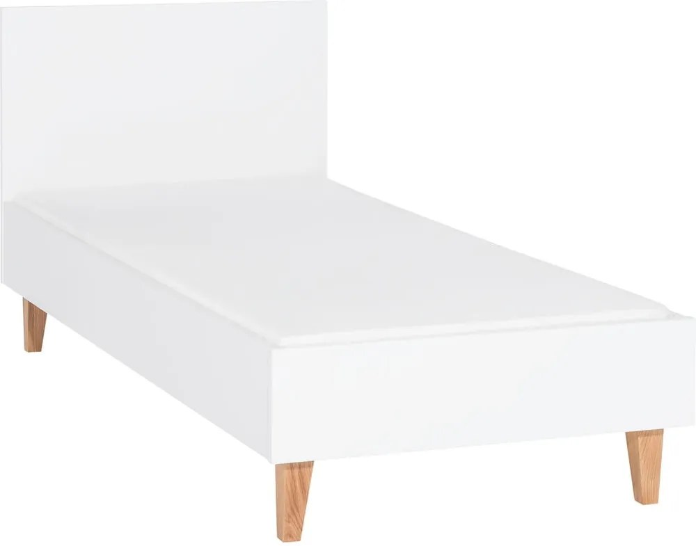 Bílá jednolůžková postel Vox Concept, 90 x 200 cm