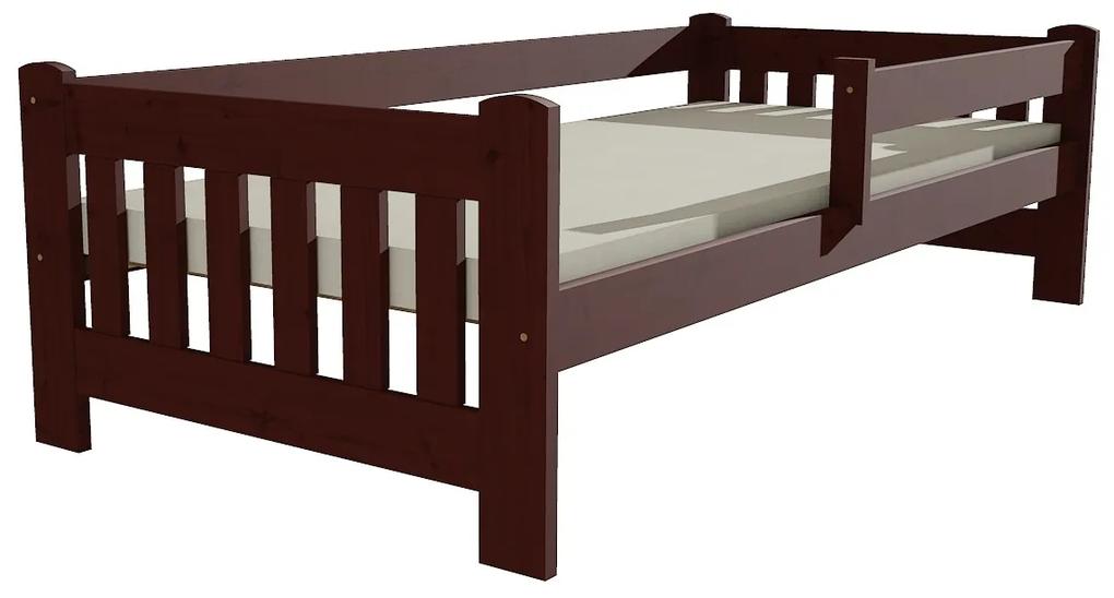 Dětská postel masiv 022 borovice masiv 90 x 190 cm ořech