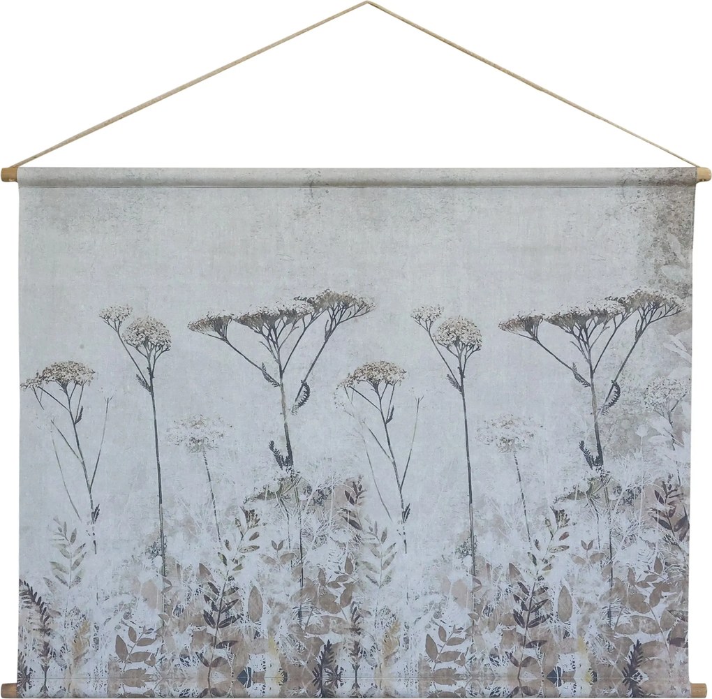 Obraz z plátna s květinami s přírodními tóny – 120*90 cm