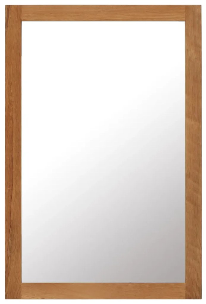 247457 vidaXL Zrcadlo 60 x 90 cm masivní dub