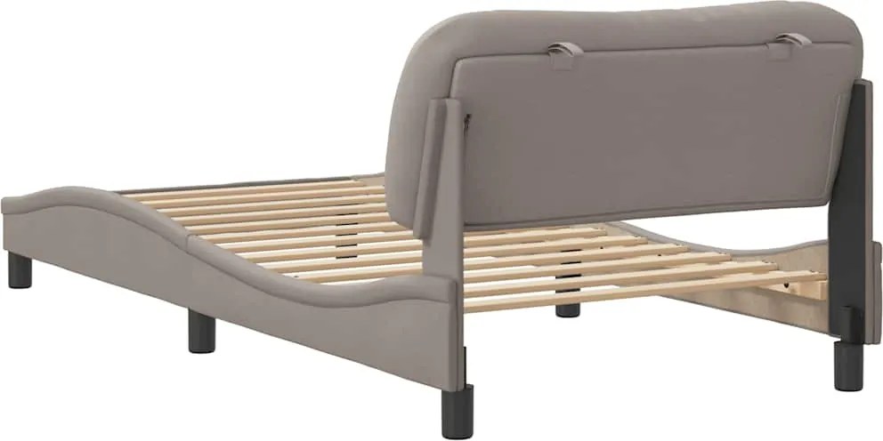 Rám postele bez matrace Hvar taupe 100 x 200 cm textil 3207755