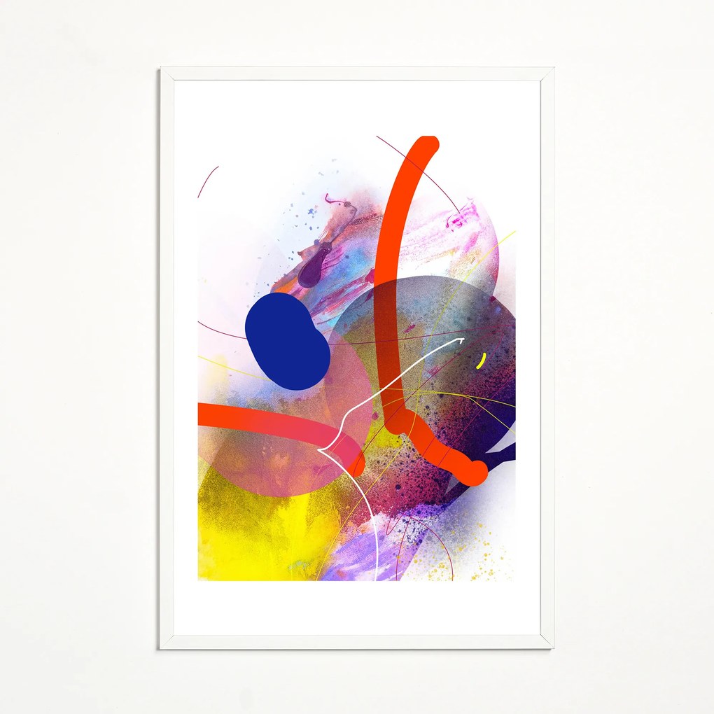 Martin Kafes33 Hirth | Chromatická interference Rám: Černý, Velikost: 100 x 70 cm