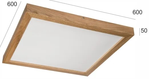 Brilagi - LED Koupelnové svítidlo WOODY FRAME LED/40W/230V 60x60 cm IP44 dub