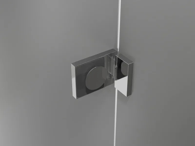 Mexen Lunar, pravý půlkruhový sprchový kout 90 x 70 cm, 8mm čiré sklo, chromový profil, 833-090P-070L-01-00