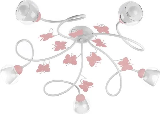 ONLI - Dětský přisazený lustr BUTTERFLY 5xE14/6W/230V