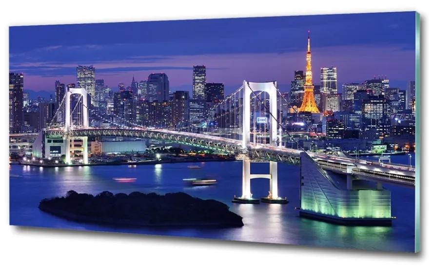 Wallmuralia Foto obraz skleněný horizontální Most v Tokio 100x50