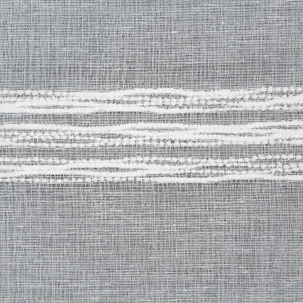 ZÁCLONA NA KROUŽCÍCH DOLY 140X250 CM BÍLÁ