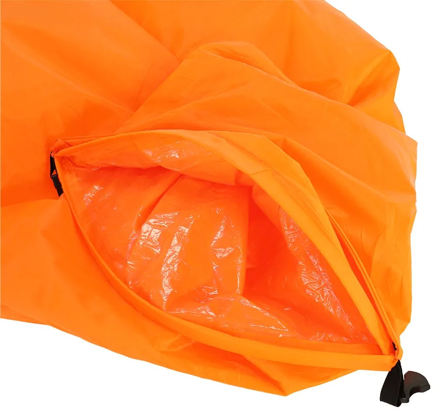 Kondela Nafukovací sedací vak/lazy bag, oranžová, LEBAG