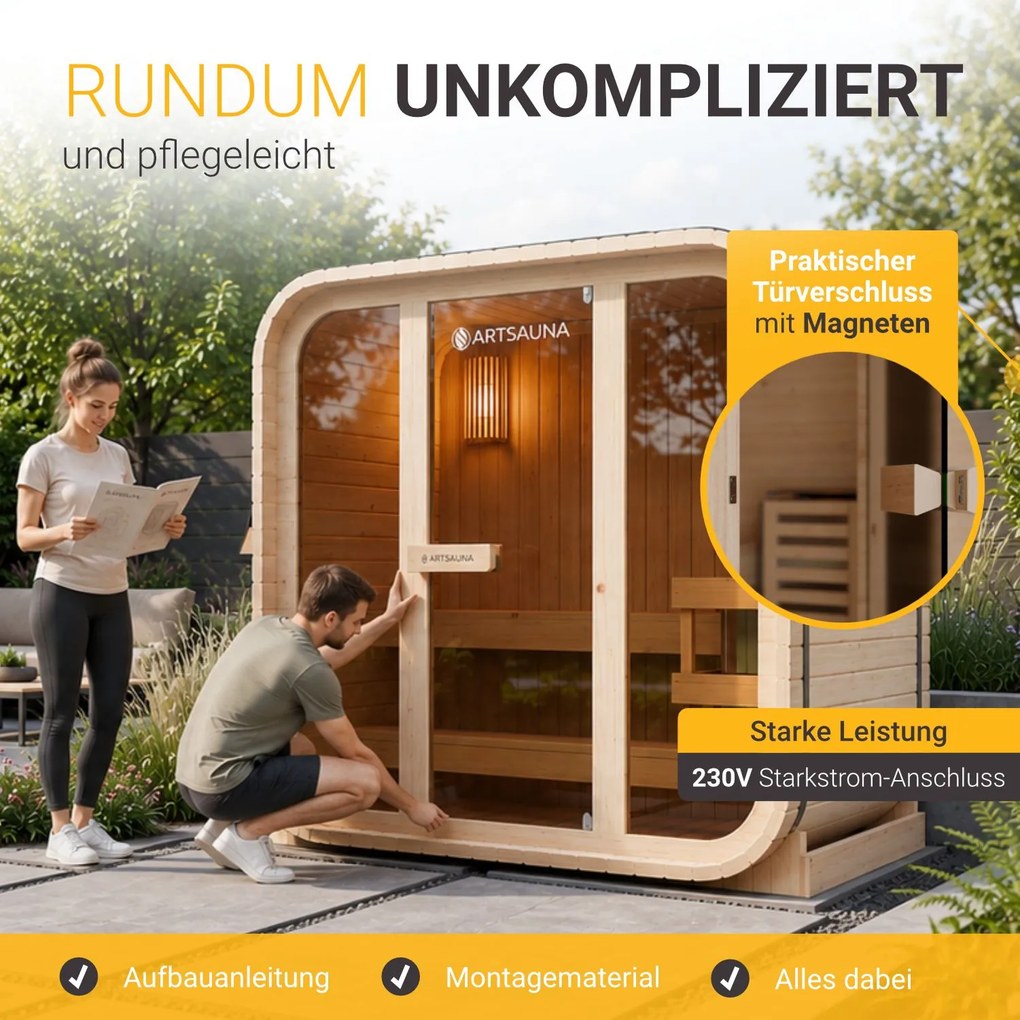 Artsauna Venkovní sauna Cube Fjora M