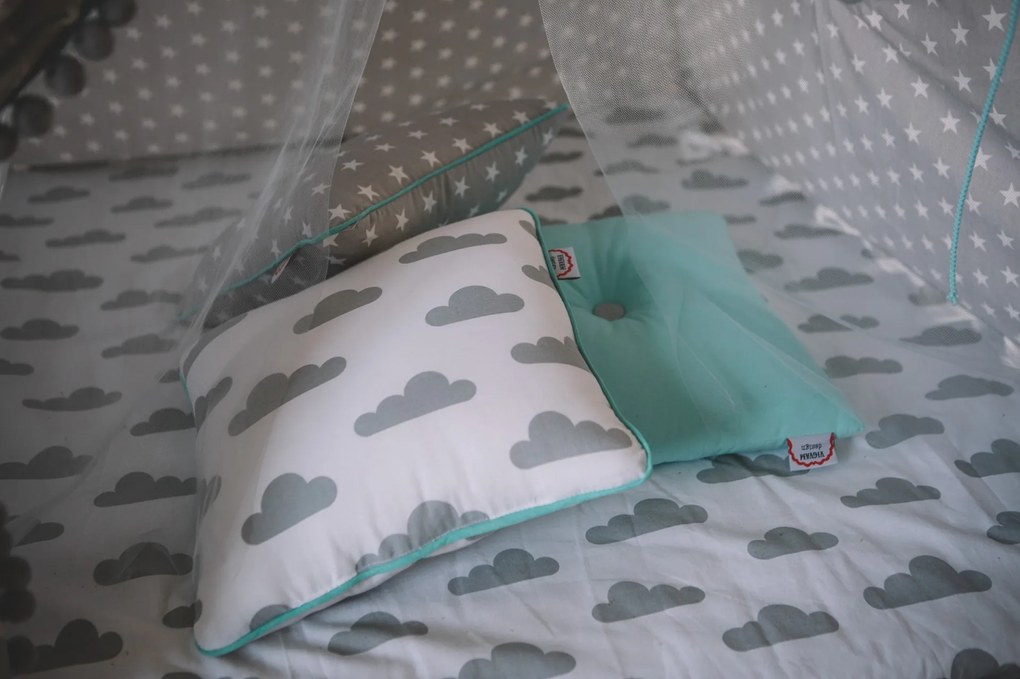 Vigvam design Teepee Stars Mint - ČTVERCOVÉ BEZ DOPLŇKŮ