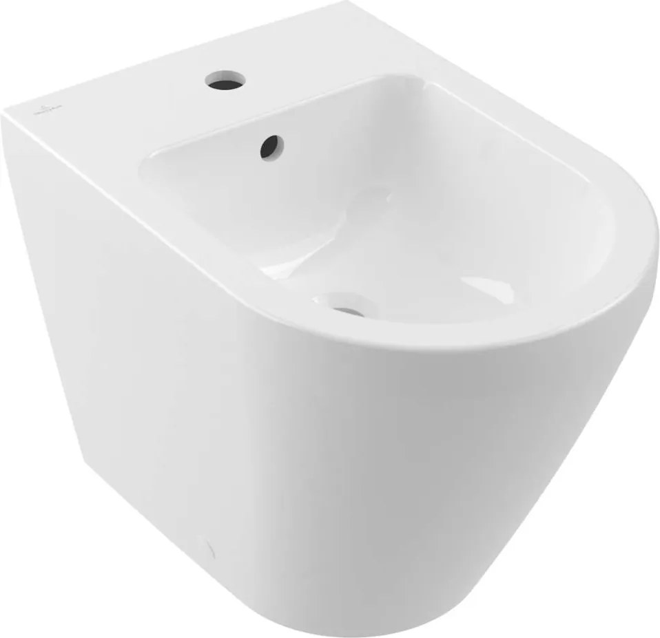 Villeroy & Boch Architectura - Stojící bidet, s přepadem, otvor pro baterii, CeramicPlus, alpská bílá 742800R1