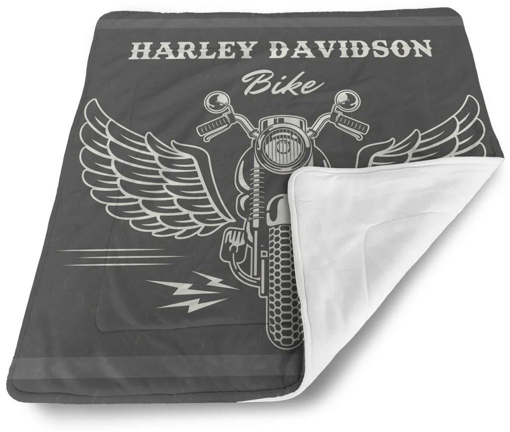 Sablio Deka pro miminko Harley-Davidson S křídly - 90x120 cm