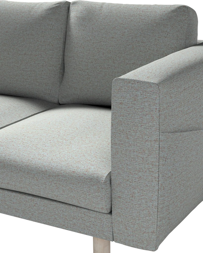 Potah na pohovku IKEA Norsborg 3-místná barva modrá látka pletený vzor