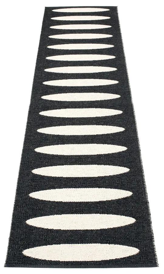 Vinylový koberec Pappelina ELLA Black/Vanilla velikost: 70x450cm