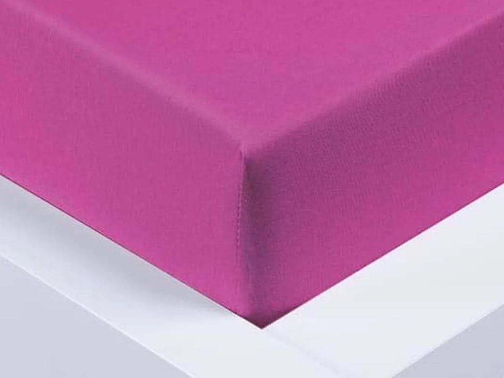 XPOSE® Jersey prostěradlo Exclusive - nachové 90x200 cm