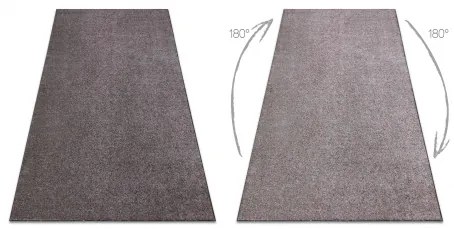 koberec, koberec metráž SANTA FE hnědý 42 hladký, Jednotný jedno velikost 100x400 cm | krásné koberce cz