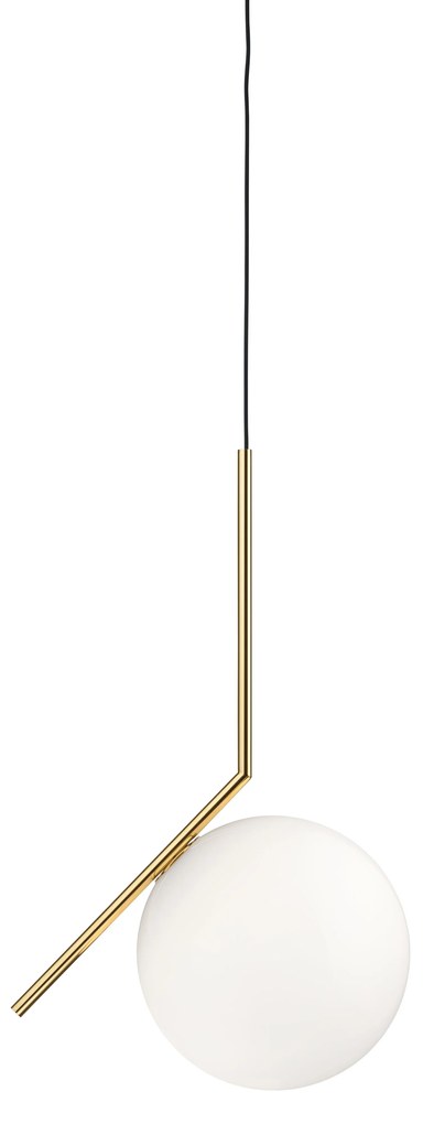 Flos F3176044 IC Lights S2 10 Anniversary, designové závěsné svítidlo, 1x205W E27, 24K zlato, prům. 30cm