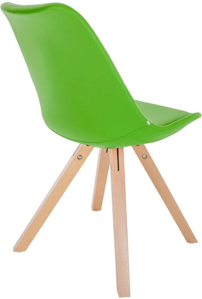 Bhm germany Jídelní židle Sofia II, syntetická kůže, zelená