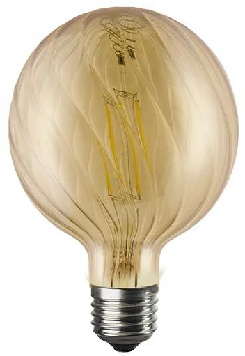 Diolamp Retro LED Filament žárovka Amber Decor BRIA G100 6W/230V/E27/2700K/680Lm/360°/DIM