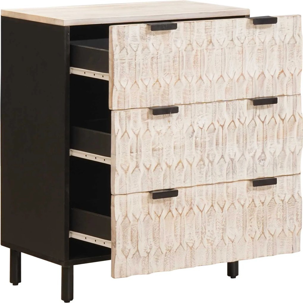 Servírovací skříň 2 ks 60 x 33 x 75 cm Masivní mangové dřevo 3310028
